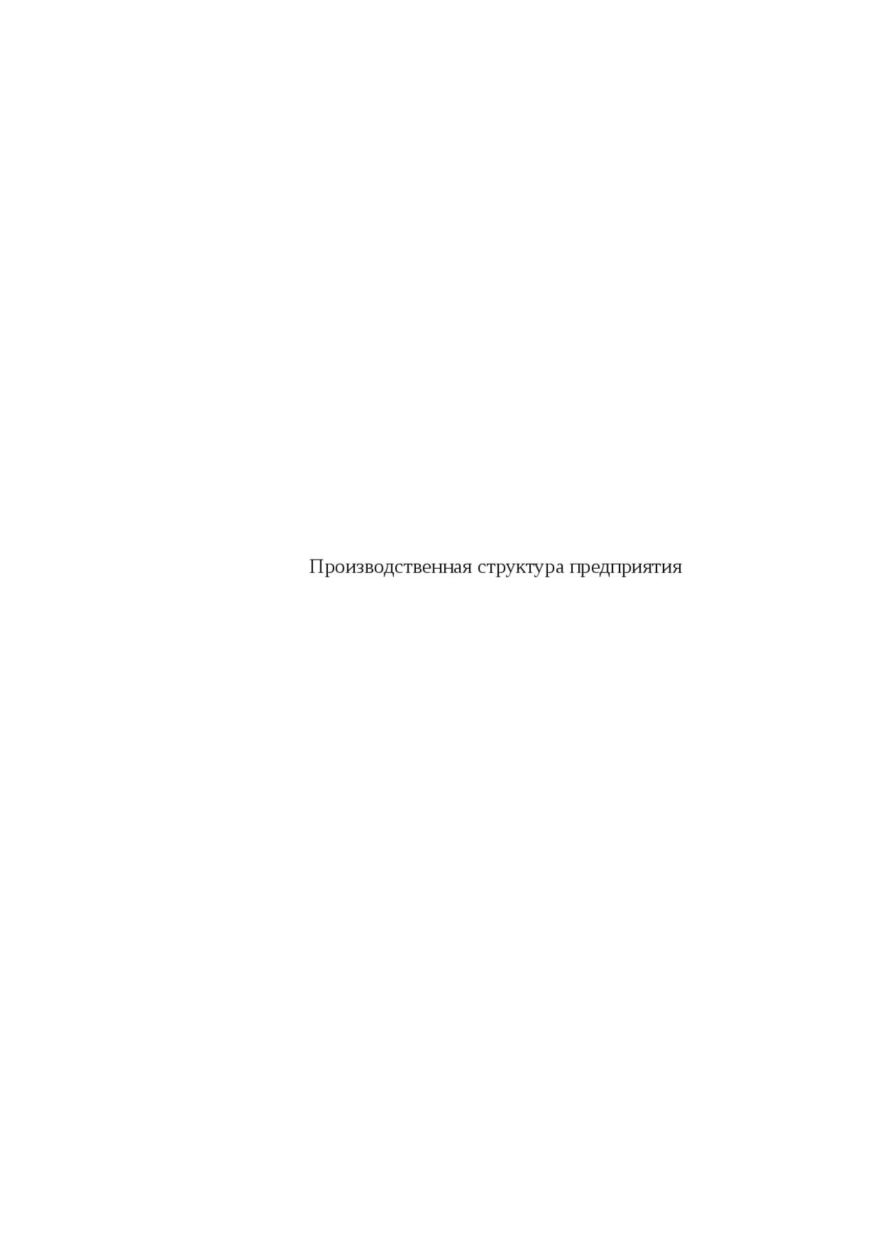 Производственная структура предприятия контрольная 2010 по менеджменту