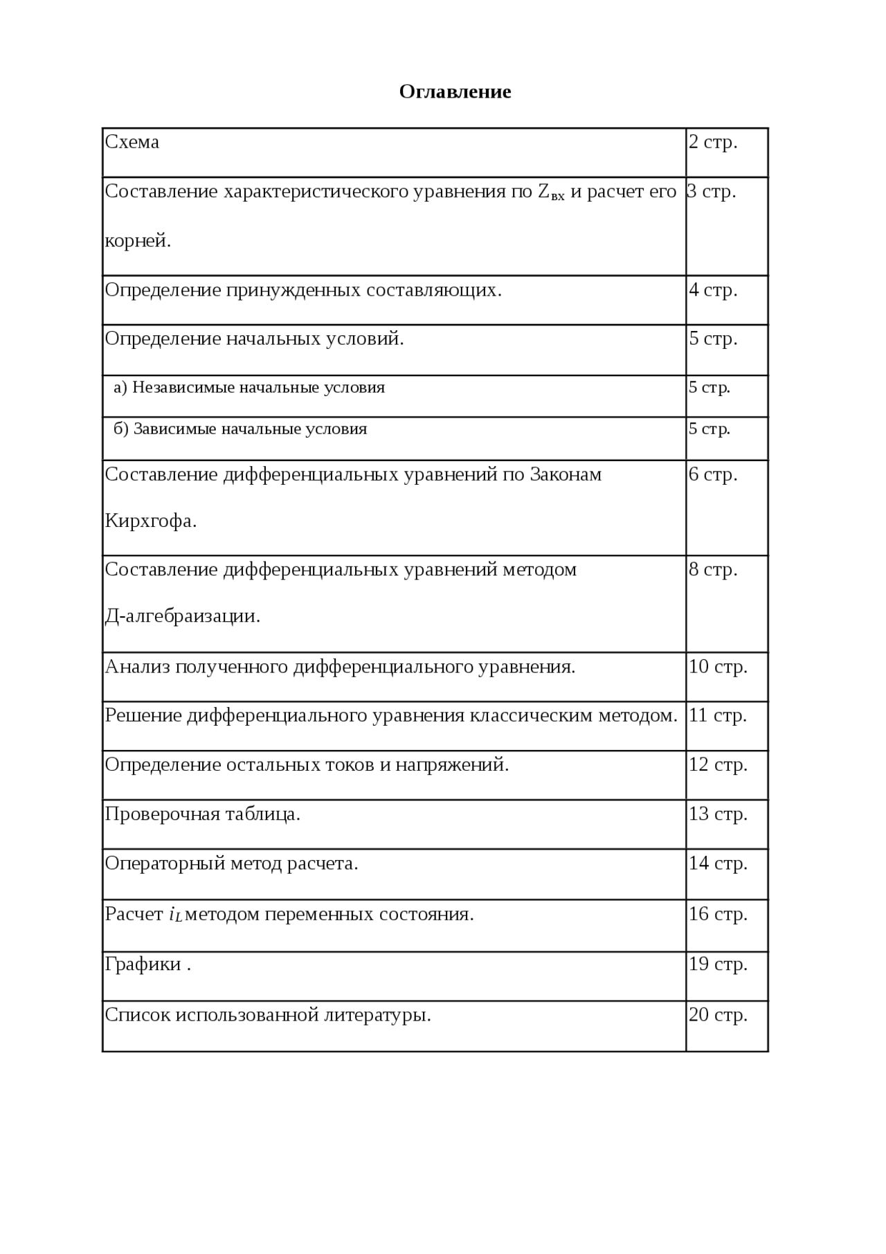 Переходные процессы в электрических цепях курсовая по радиоэлектронике