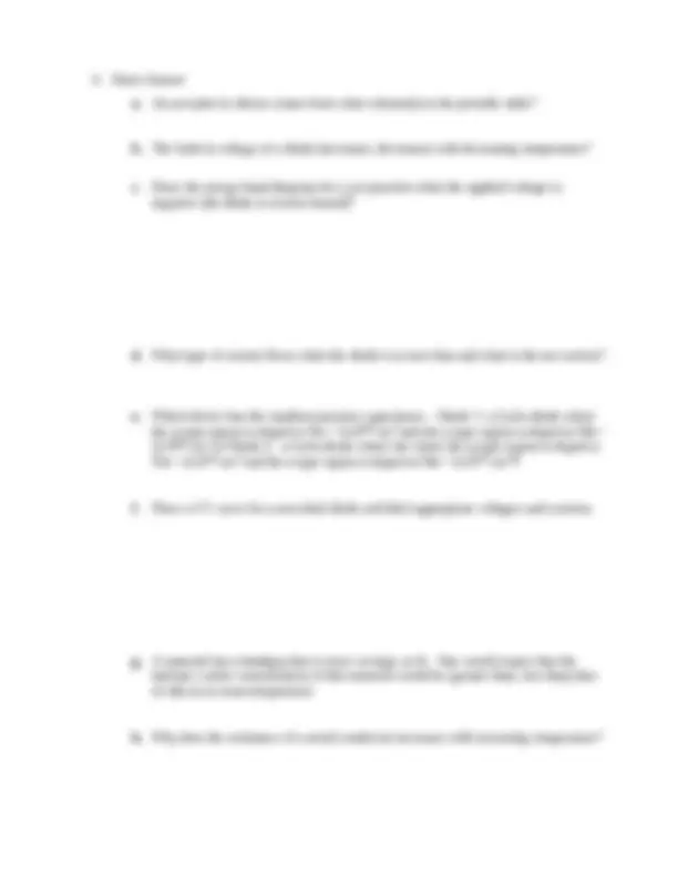 Exam Questions: Semiconductor Physics and Electronic Devices - Prof. Kathleen Meehan | Exams ...