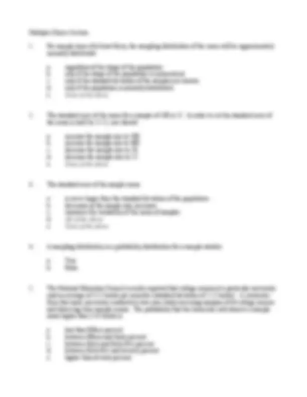 Take Home Exam 3 - Statistical Methods - Fall 2007 | STAT 3005 | Exams Data Analysis ...