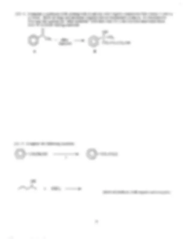 Exam 1 Questions for Review - Organic Chemistry II | CHEM 241 | Exams ...