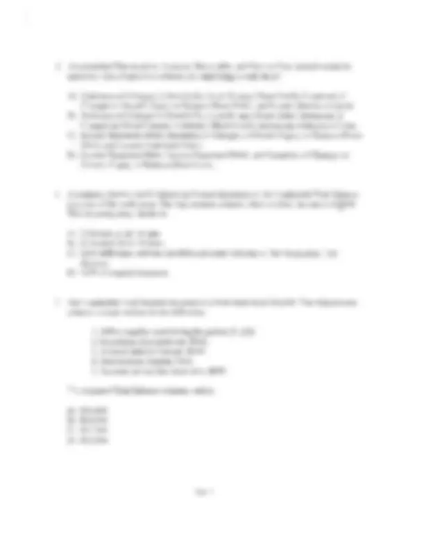 25 Multiple Choice with Answers on Principles of Accounting I | BMGT ...