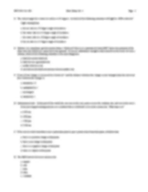38 Solved Questions on Wave Frequency - Exam 4 | PHYS 101 | Exams Physics | Docsity
