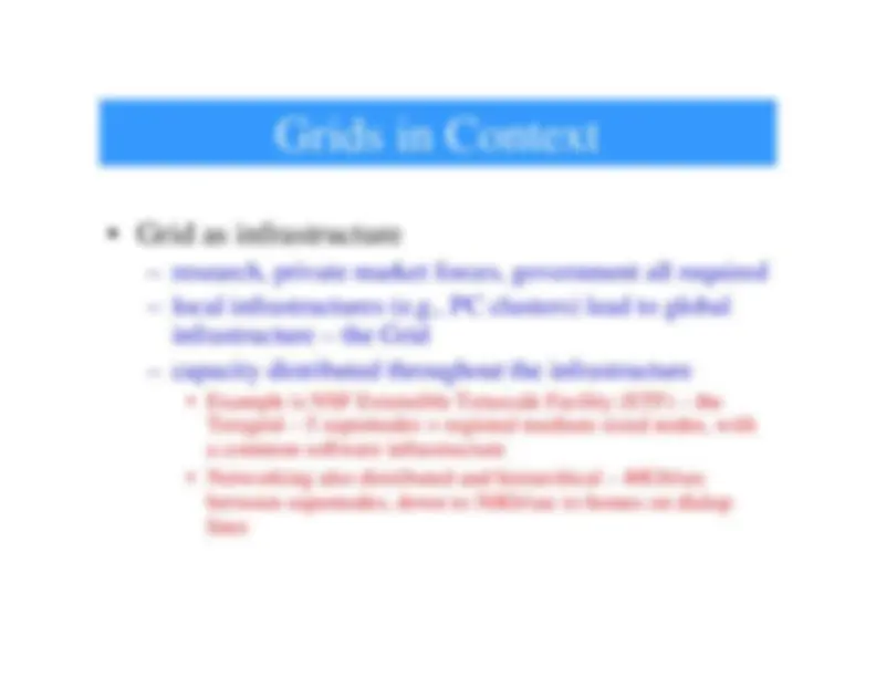 The Grid: What and Why - Lecture Slides | CMSC 818 | Study notes ...