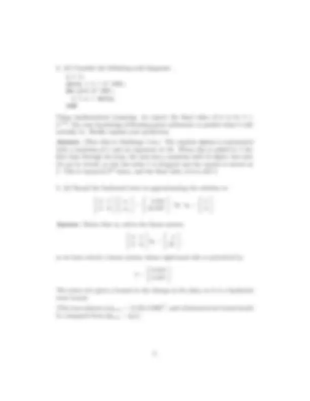 Quiz 1 in AMSC/CMSC 660: Machine Representable Numbers and Floating Point Arithmetic - Pro ...