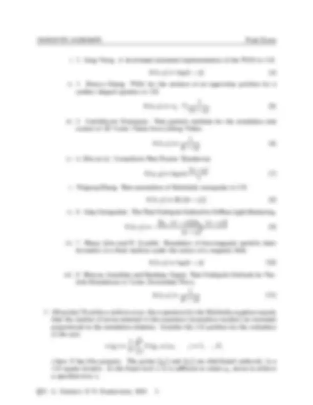 Final Exam Questions on Fast Multipole Method (FMM) for Solving Integral Equations | Exams ...