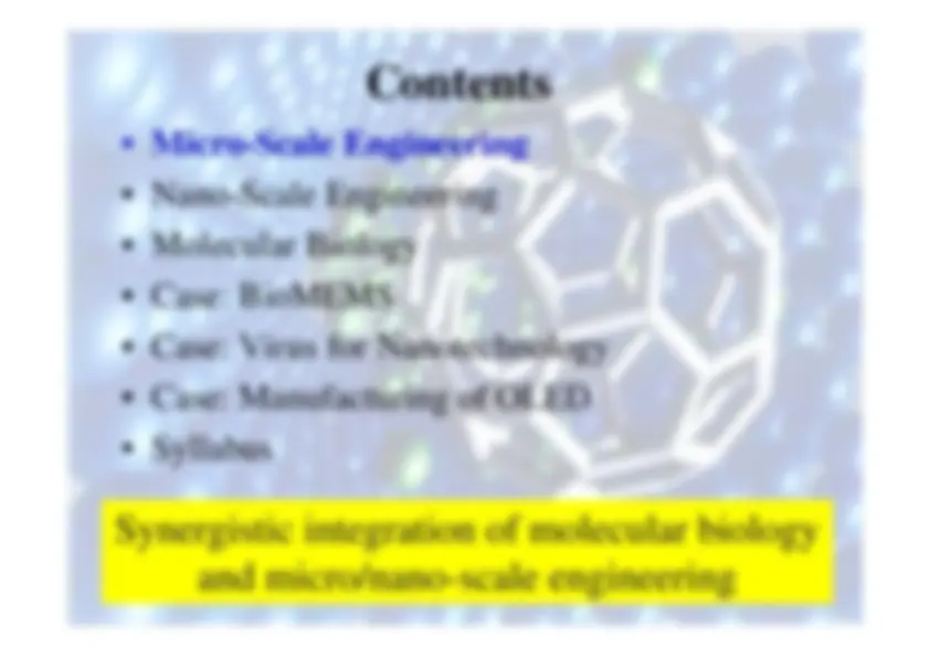 Molecular Biology and Micro-Scale Engineering - Special Topics | MCEN ...