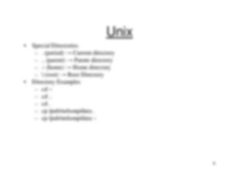 Unix and Email System Guide: Commands, Files, and Directories - Prof. Nelson Padua-Perez | Study ...
