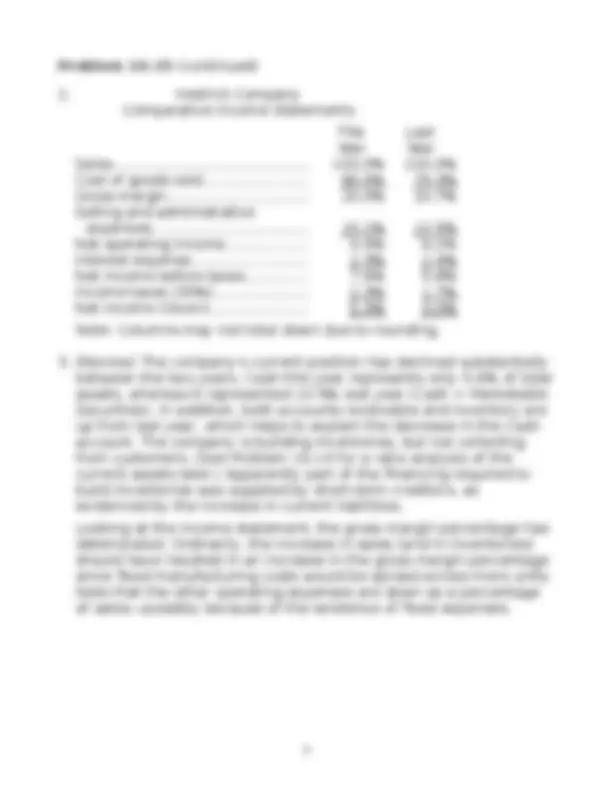 Solution of Problems on Managerial Accounting | COB 242 | Assignments Management Accounting ...