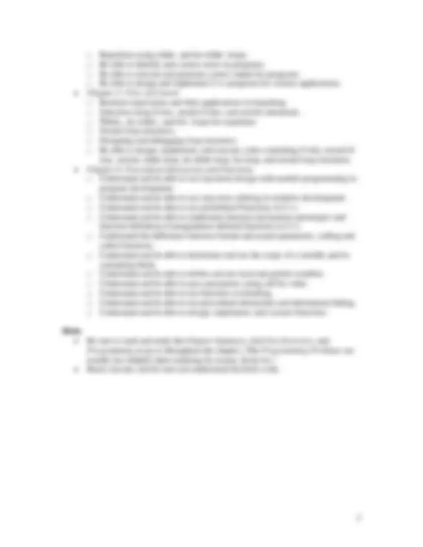 Programming I - Exam 1 Review Sheet | EECS 168 | Study notes Electrical ...