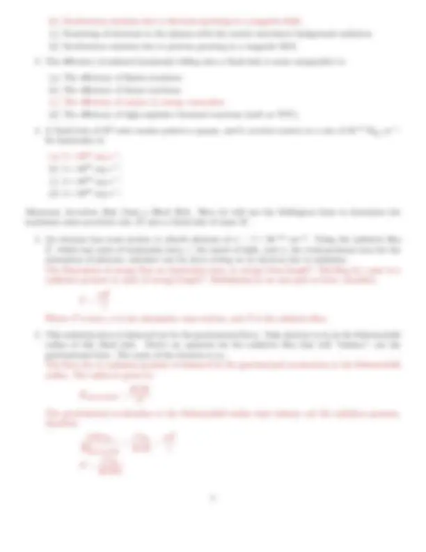 Introduction to Astrophysics II - Review for Test 2 with Answers | ASTR ...