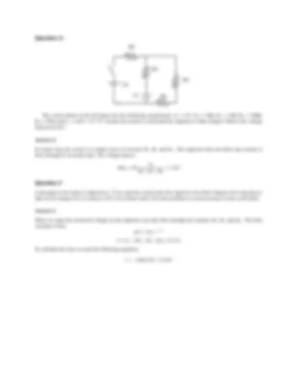 Practice Questions Solutions for Physics II | PHY 2054 | Quizzes Physics | Docsity