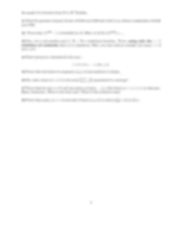 Math 347 Final Worksheet Questions and Problems | Exams Algebra | Docsity