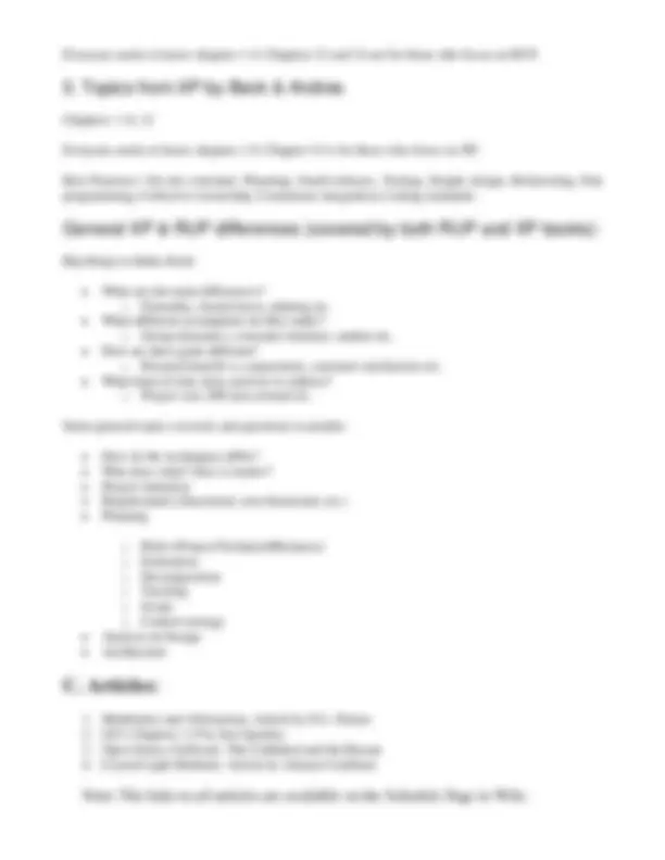 Study Guide for Final Exam - Software Engineering I | CS 427 | Exams Software Engineering | Docsity