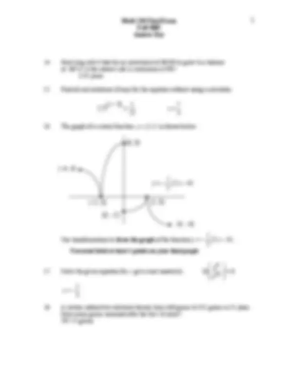 Math 110 Final Exam Answer Key - Fall 2005 - Prof. Mark McCombs | Exams ...