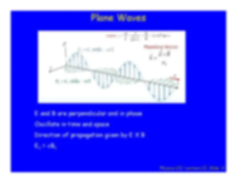 Properties of Electromagnetic Waves - Notes | PHYS 212 | Study notes ...