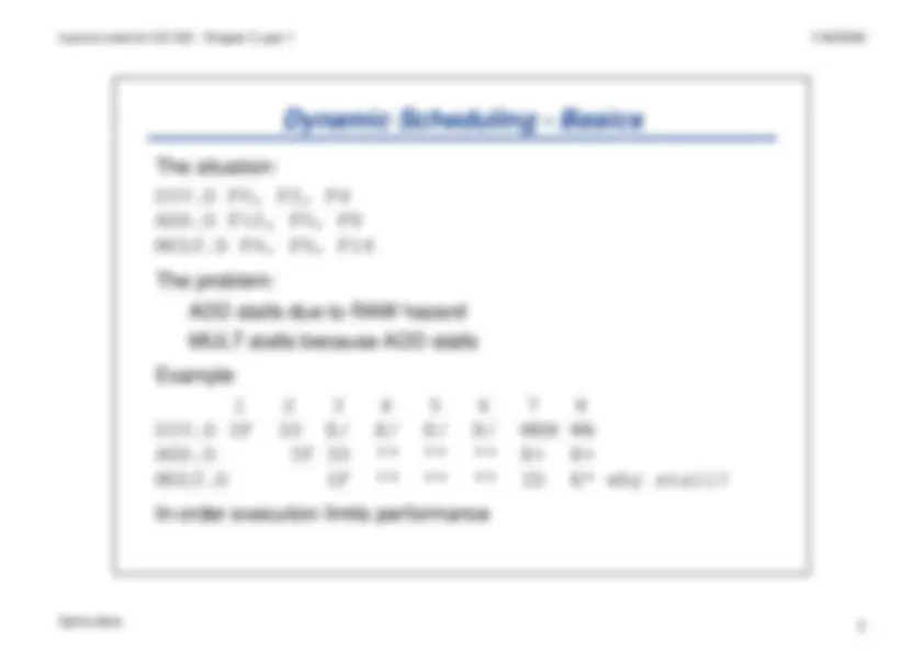 CS 333 Lecture Notes: Instruction-Level Parallelism and Exploitation ...