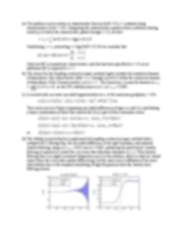 Spring 2005 HW3 Solutions for Numerical ODEs | Assignments Mathematics | Docsity