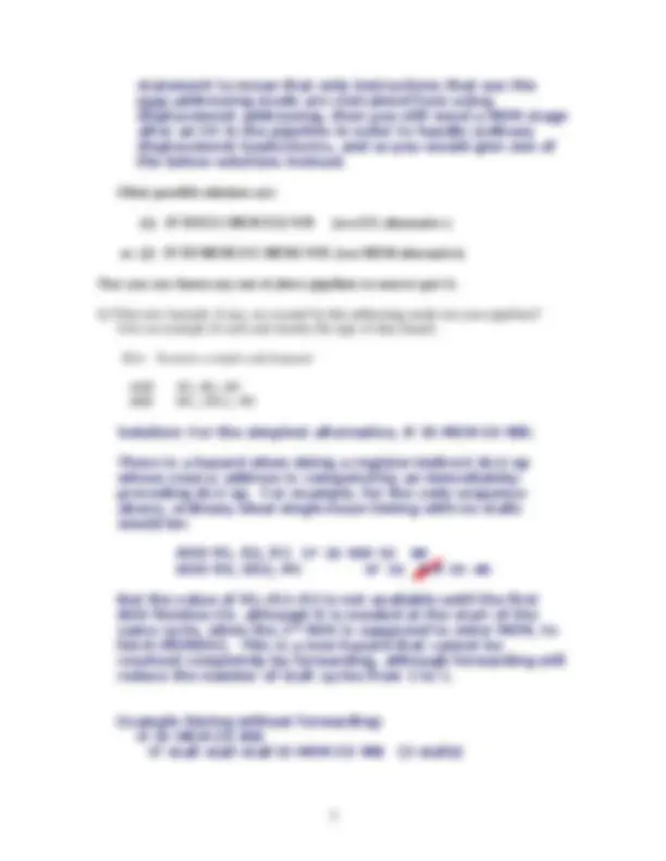 Computer Architecture Principles Midterm Exam with Answers | CDA 5155 | Exams Electrical and ...