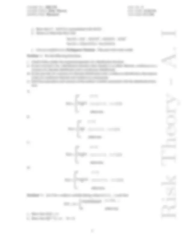 Practice Problems on Actuarial Models - Assignment 1 | 22S 175 | Assignments Statistics | Docsity