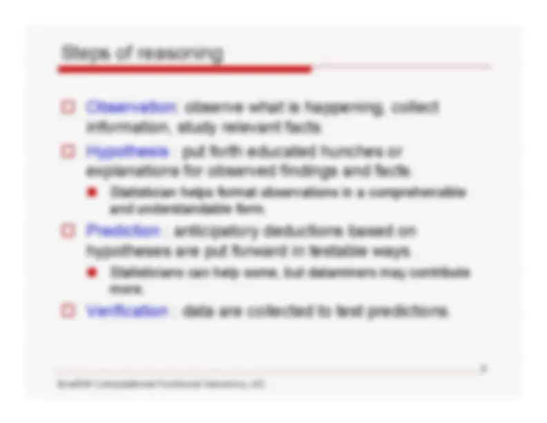 Computational Functional Genomics: Lecture 3 - Statistics in Bioinformatics | Exams Biology ...