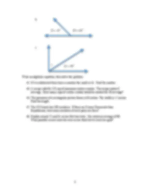 Practice Problems for Test 1 - First Course in Algebra | MATH 0960 ...