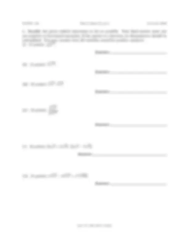 Sample Exam 3 Questions for Basic College Mathematics | MATH 104 ...