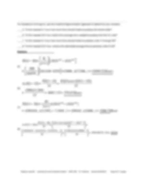 Solution for Example Problems - Operations Analysis | MSC 385 | Assignments Introduction to ...
