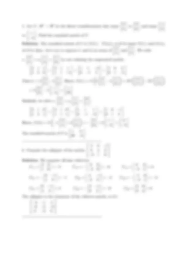 Math 341 Final Exam Solutions - Prof. Craig Tingey | Exams Linear Algebra | Docsity