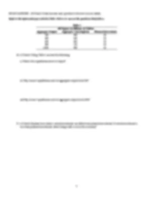 Principles of Macroeconomics Homework 4 - Equilibrium and Saving-Investment Model - Prof ...