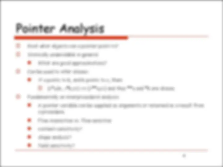 Shape & Pointer Analysis: Understanding Heap & Sharing in CS502 - Prof. Suresh Jagannathan ...