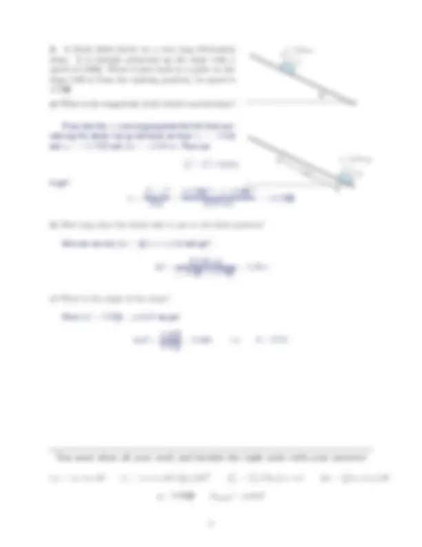 What is Magnitude of Puck's Acceleration, Angle of Slope - Quiz 1 Solved | PHYS 2110 | Quizzes ...