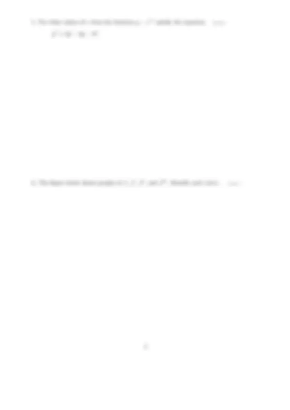 Exam 2, Math 1910 - Spring 2006: Derivatives and Tangent Lines | Exams ...