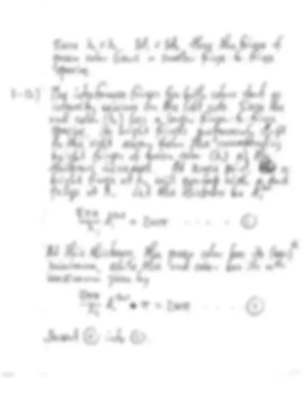 Answers Key Final Exam - Optics | PHY 108 | Exams Optics | Docsity