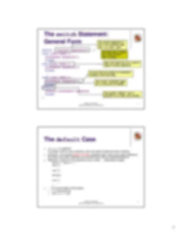 Java Programming: Ternary Operator, Switch Statement, Break and Continue - Prof. Bonnie J ...