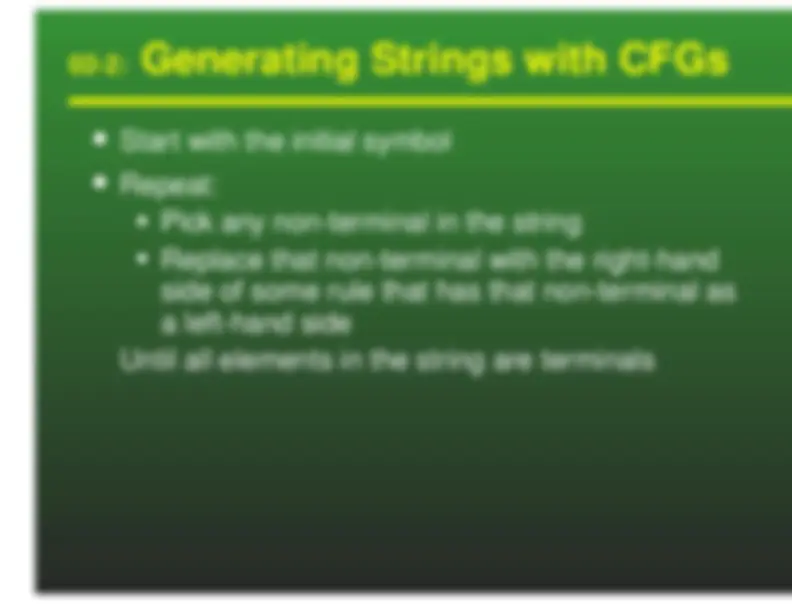 Context-Free Grammars - Lecture Slides | CS 414 | Study notes Computer ...