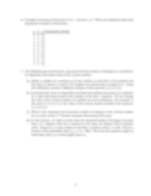 CS 5633 Problem Set 1 - Spring 2007 | Assignments Algorithms and Programming | Docsity