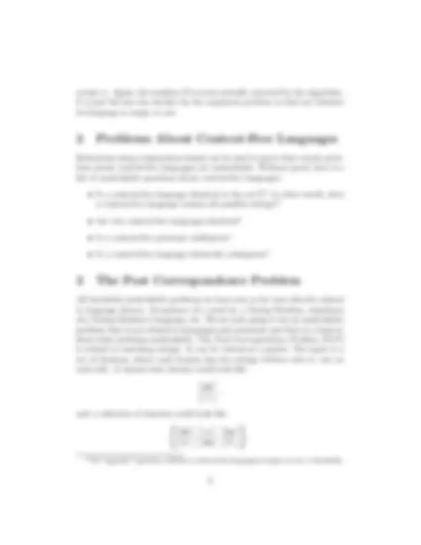 Notes on The Post Correspondence Problem | ECS 120 | Study notes ...