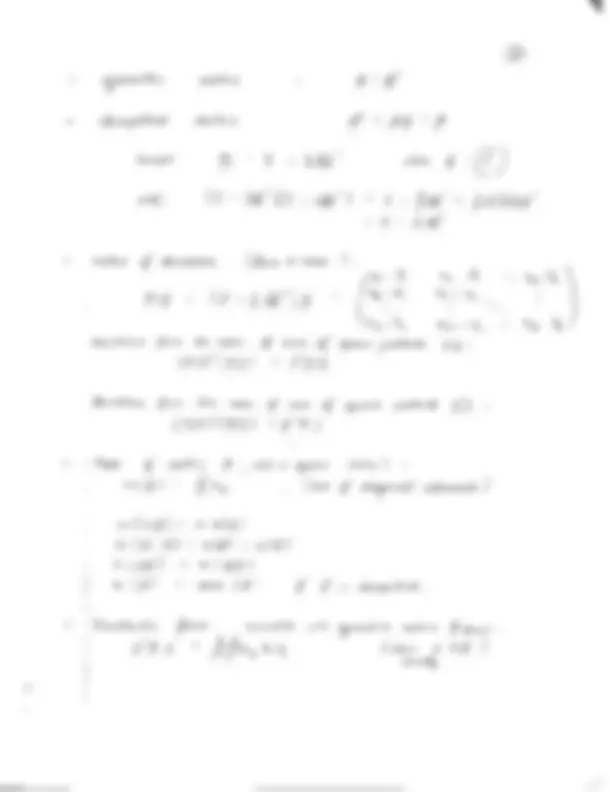 Handwritten Notes on Definitions of Matrix Algebra | STA 135 | Study ...