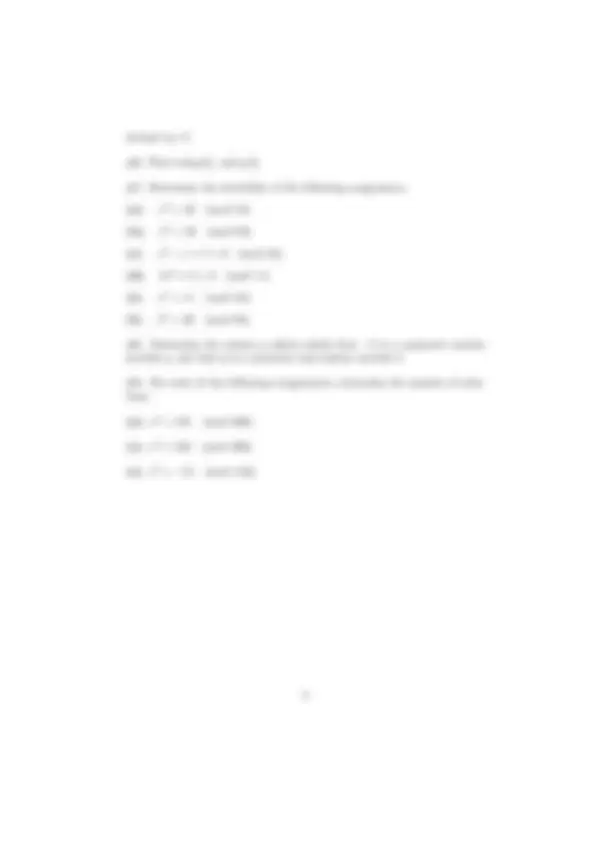 Sample Final Exam - Theory of Numbers | MATH 47011 | Exams Mathematics ...