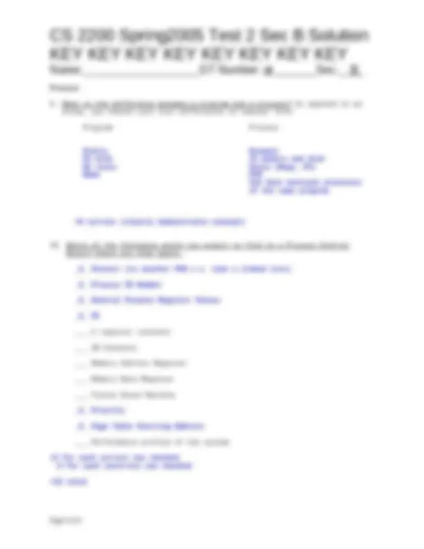 CS 2200 Spring2005 Test 2 Sec B Solution: Interrupts, Pipelining ...