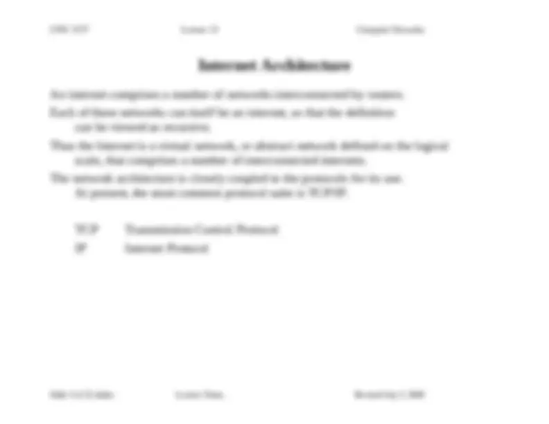 Lecture Notes On Internet Protocol Ip Addressing In Computer Networks Cpsc 5157 Prof