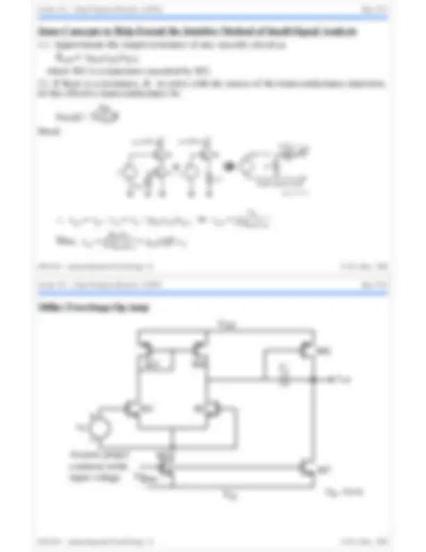 Intuitive Analysis of Analog Circuits - Analog Integrated Circuit Design | ECE 6412 | Study ...