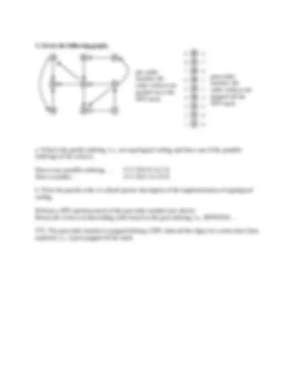 CSIS-385: Exam 3 Review Sheet - Graph Theory and Algorithms | Exams Algorithms and Programming ...