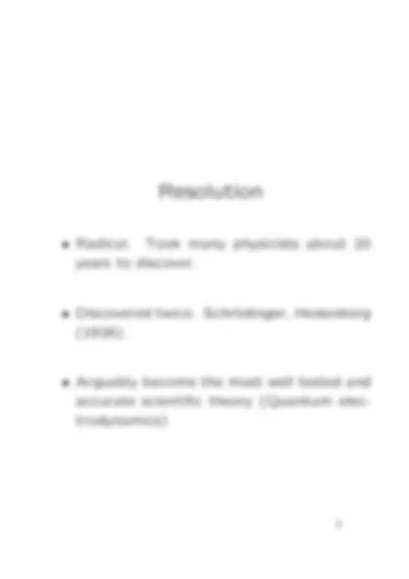 Introduction to Quantum Mechanics: Understanding the Radical Shift from ...