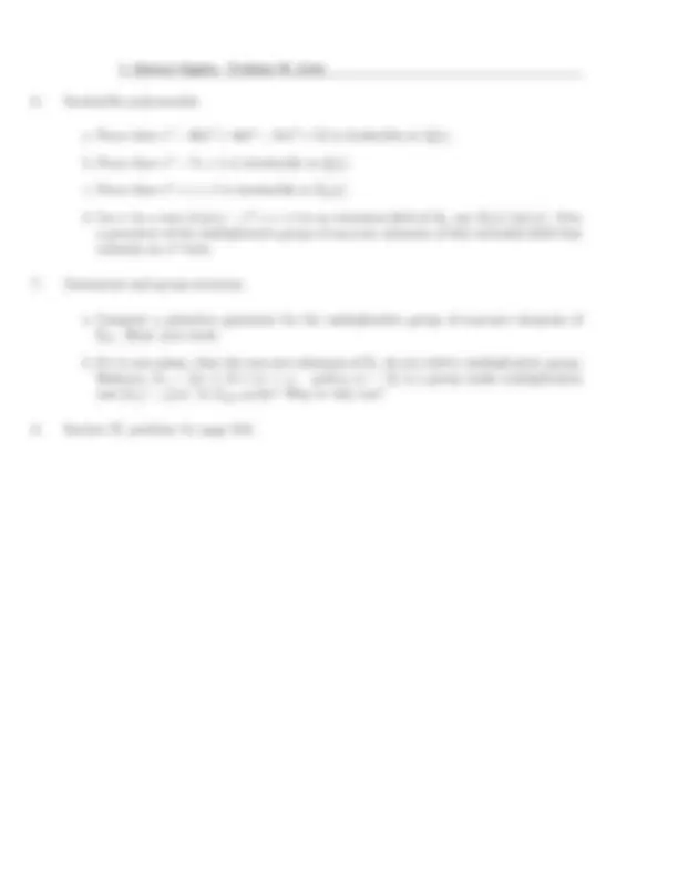 Abstract Algebra Exam Notes by Professor M. Zuker - Prof. Michael Zuker ...