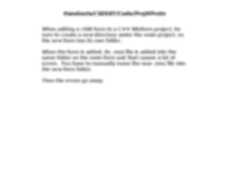 Prototype for Building WinForm Applications in C++/CLI - Prof. James Fawcett | Study Guides ...