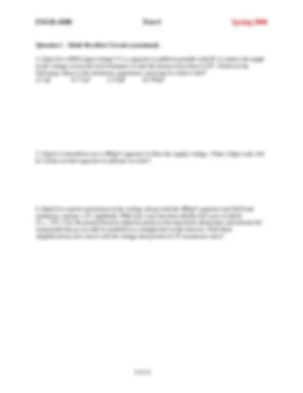 Test 4 - 5 Questions on Electronic Instrumentation | ENGR 4300 ...