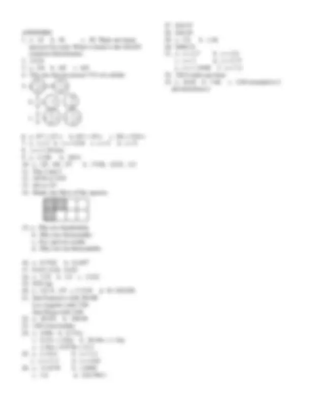 Review for Exam 2 Questions - Basic Arithmetic/Pre-Algebra | MATH 0910 | Exams Algebra | Docsity