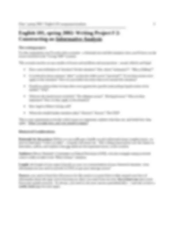 Classical Argument - Writing Project Assignment | ENG 101 | Study Guides, Projects, Research ...